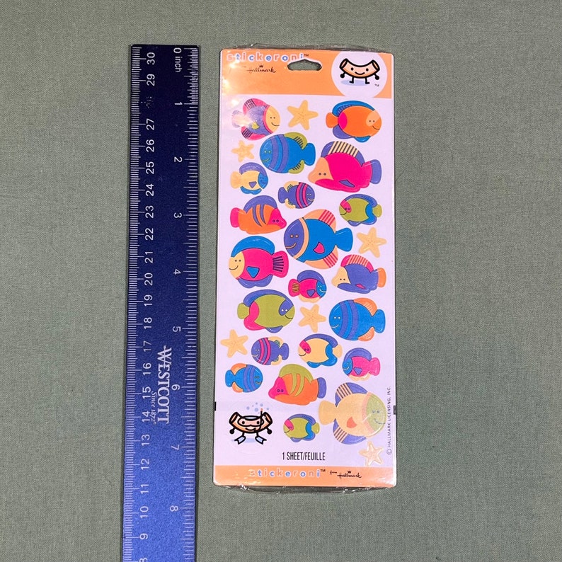 Vintage Stickeroni Fish Sticker Sheet Unused - NEW - Etsy