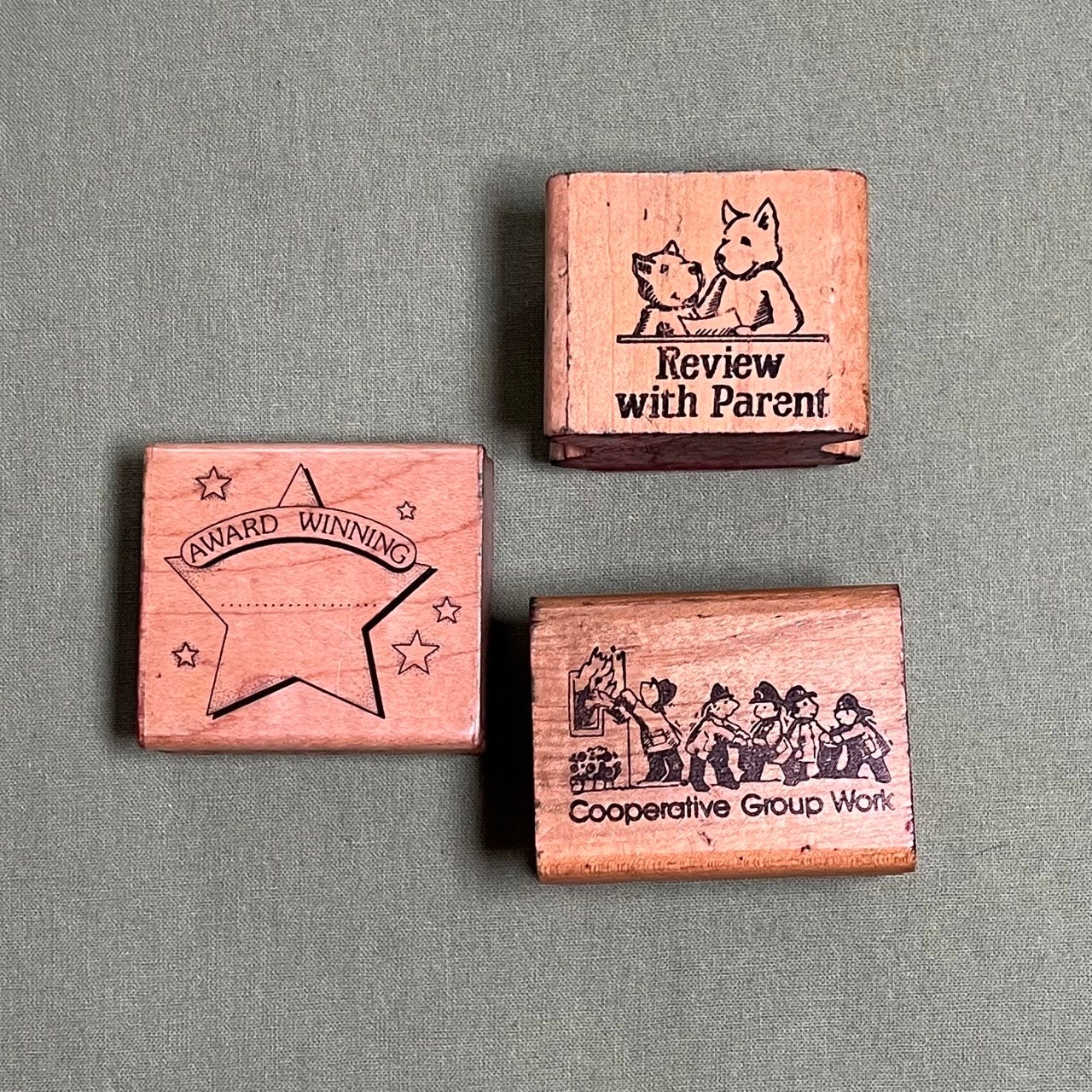 CHOOSE - Vintage Teacher Homework School Rubber Stamps Large - USED - Etsy