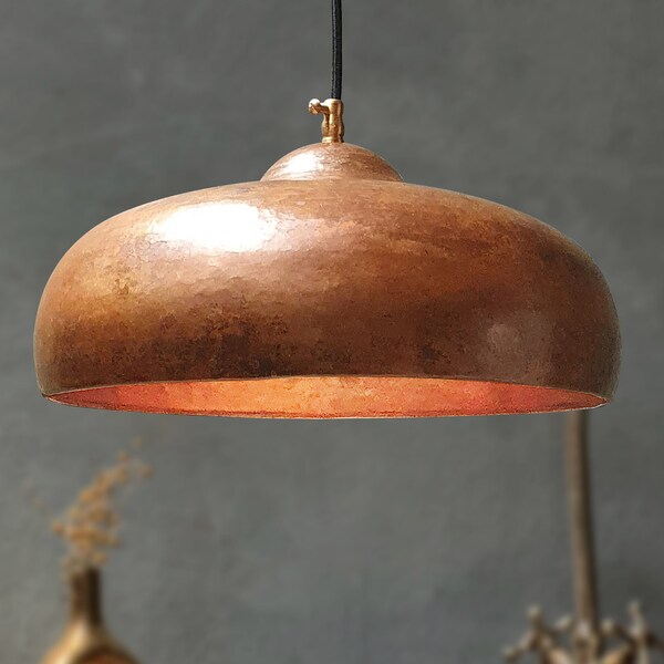 Copper Ceiling Lamp - Etsy