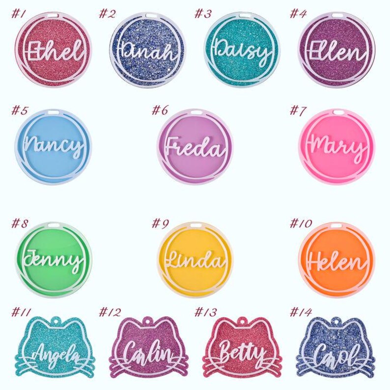 Personalized Keychain, Bogg Bag Name Tag, Custom Acrylic Keychain ...