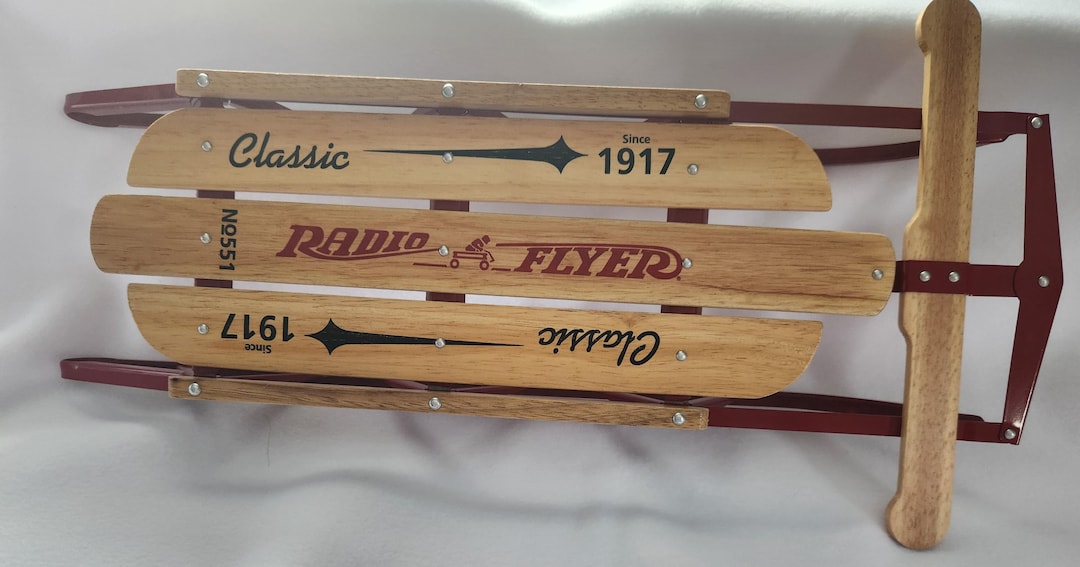 Radio Flyer Mini Wood Sled No. 551 NIB. - Etsy