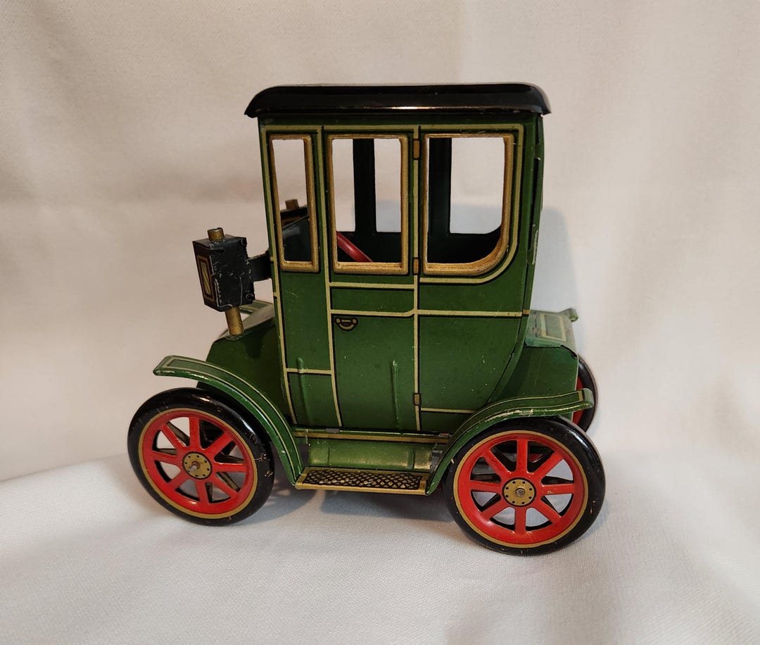 Old Timers #4 Tin Litho Lever Action Car Modern Toys W\ Original Box ...