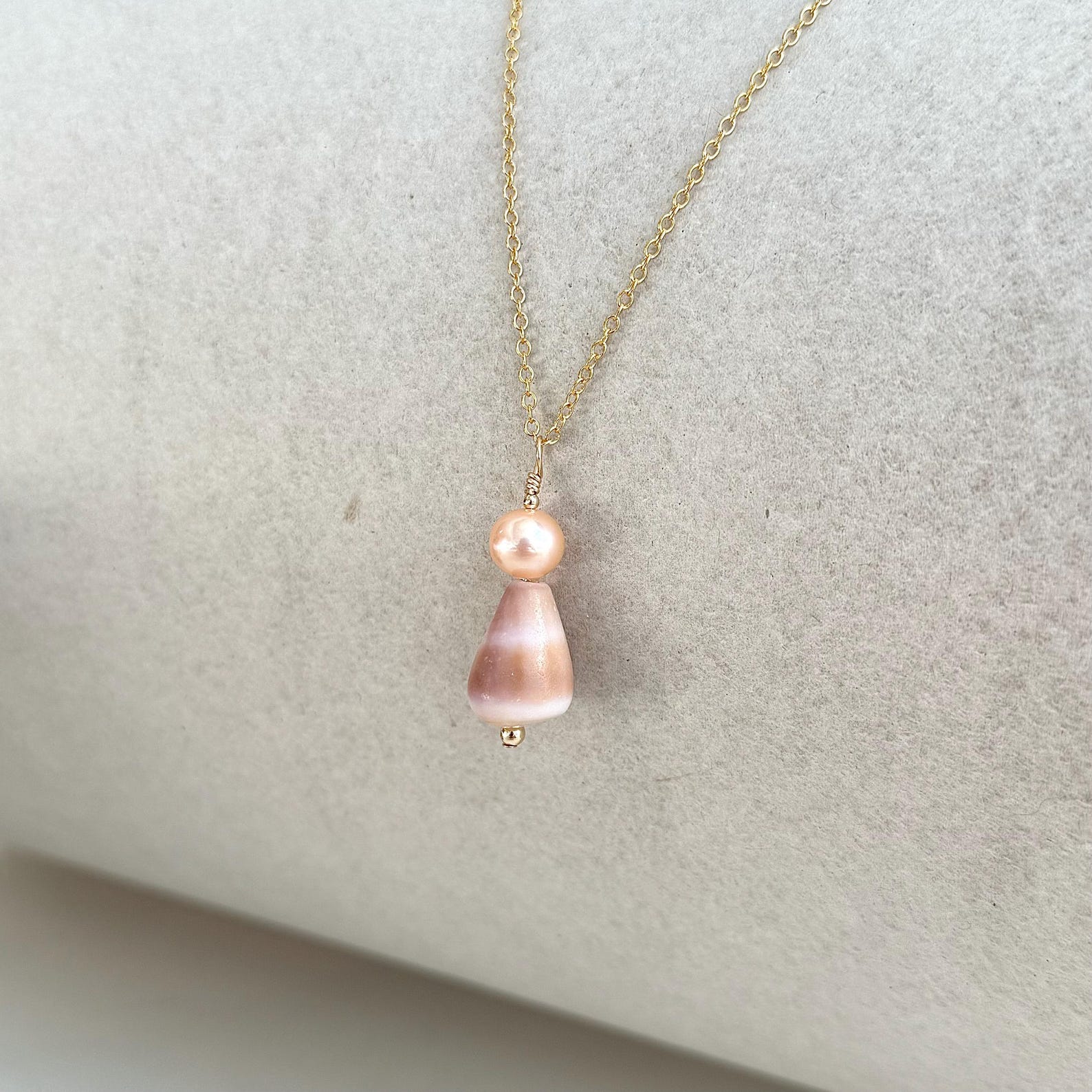 Cone Shell Necklace, 14k Gold Filled, Hawaiian Shell, Handmade Jewelry ...