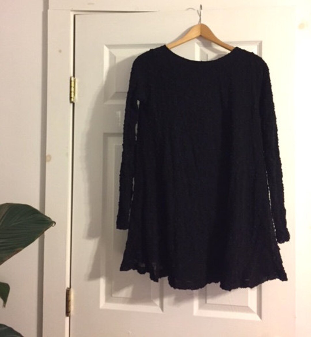 80s/90s Avant Garde/melrose/hollywood Black Netted Top/tunic - Etsy