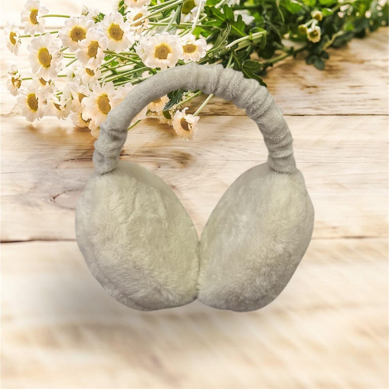 Foldable Faux Fur Earmuffs: Winter Ear Warmers for Women and Kids - Etsy