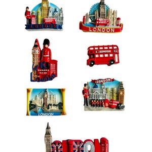 London Icon Ceramic Fridge Magnets - Souvenir Gift - Etsy