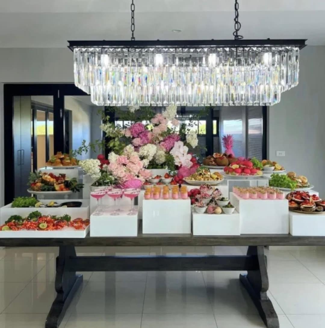 Acrylic Food Riser Set: White Gloss Display Stands (set of 5) Food ...