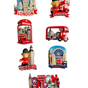 London Icon Ceramic Fridge Magnets - Souvenir Gift - Etsy