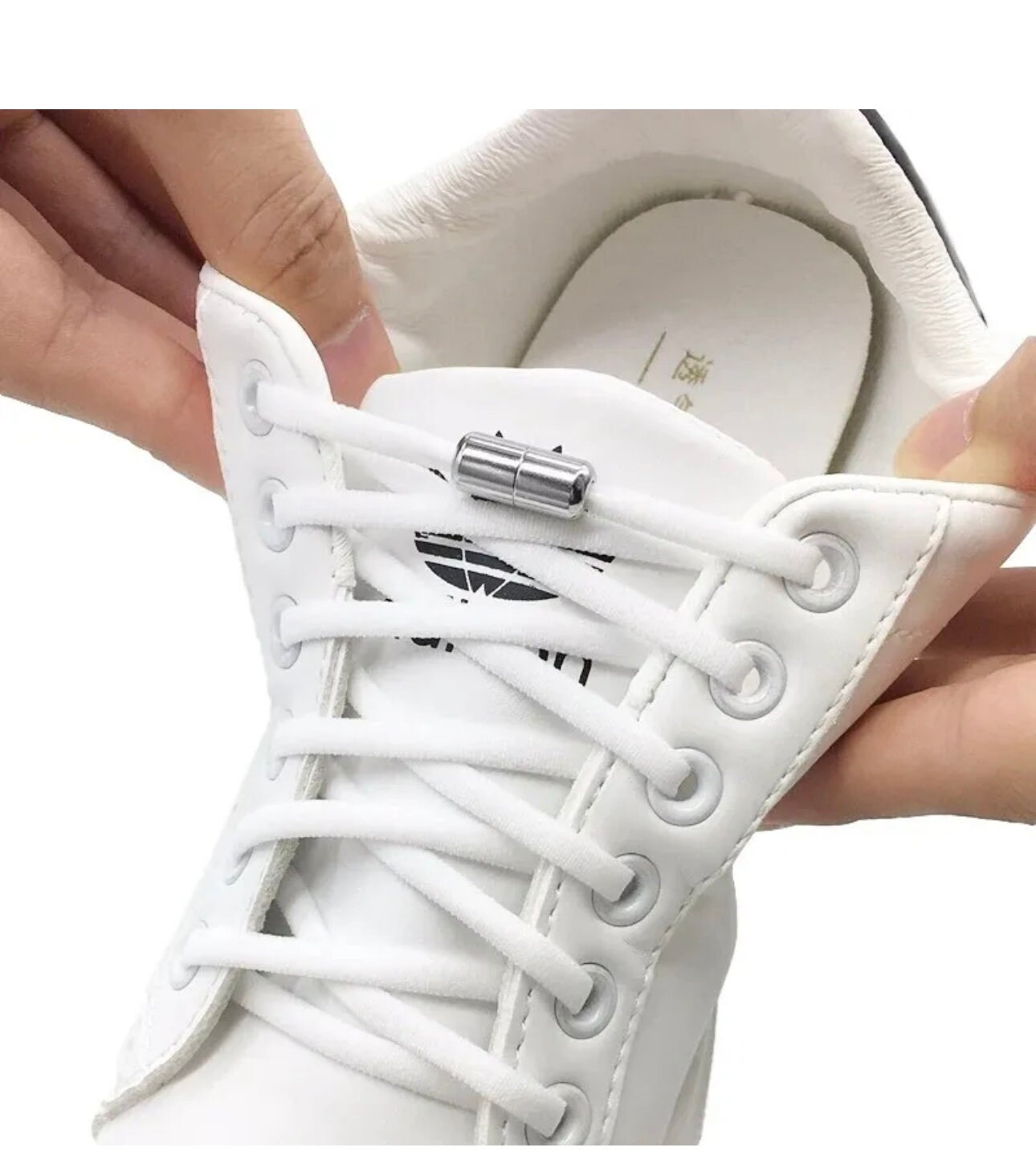 Elastic Shoe Laces No Tie Silicone Rubber Shoelaces Trainers Shoes ...