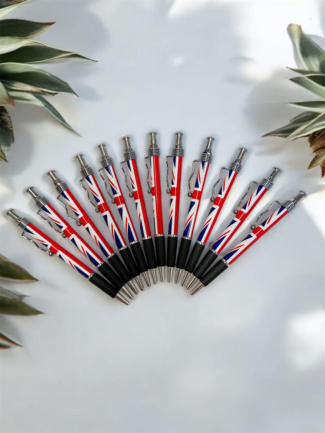 12 Union Jack Pens , London Souvenir Union Jack Pens,british Union Jack ...