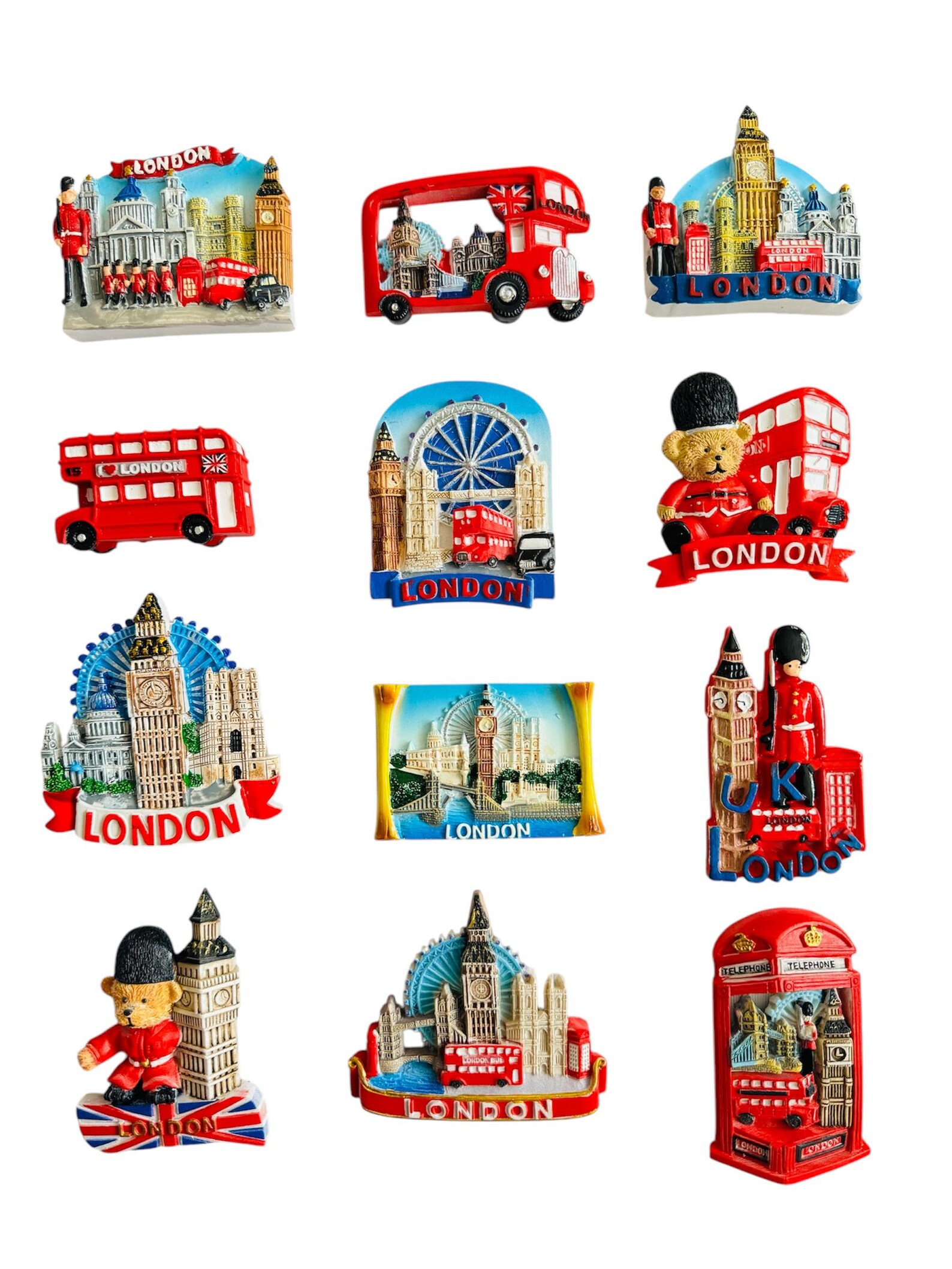London Icon Ceramic Fridge Magnets - Souvenir Gift - Etsy