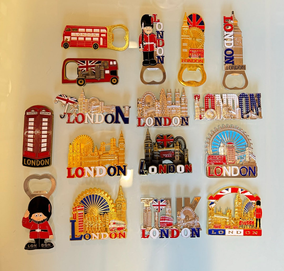 London Metal Fridge Magnets: Souvenir Icons - Etsy