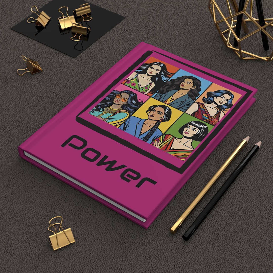 Hardcover Journal Matte, Girl Power Notebook, Feminist Diary ...