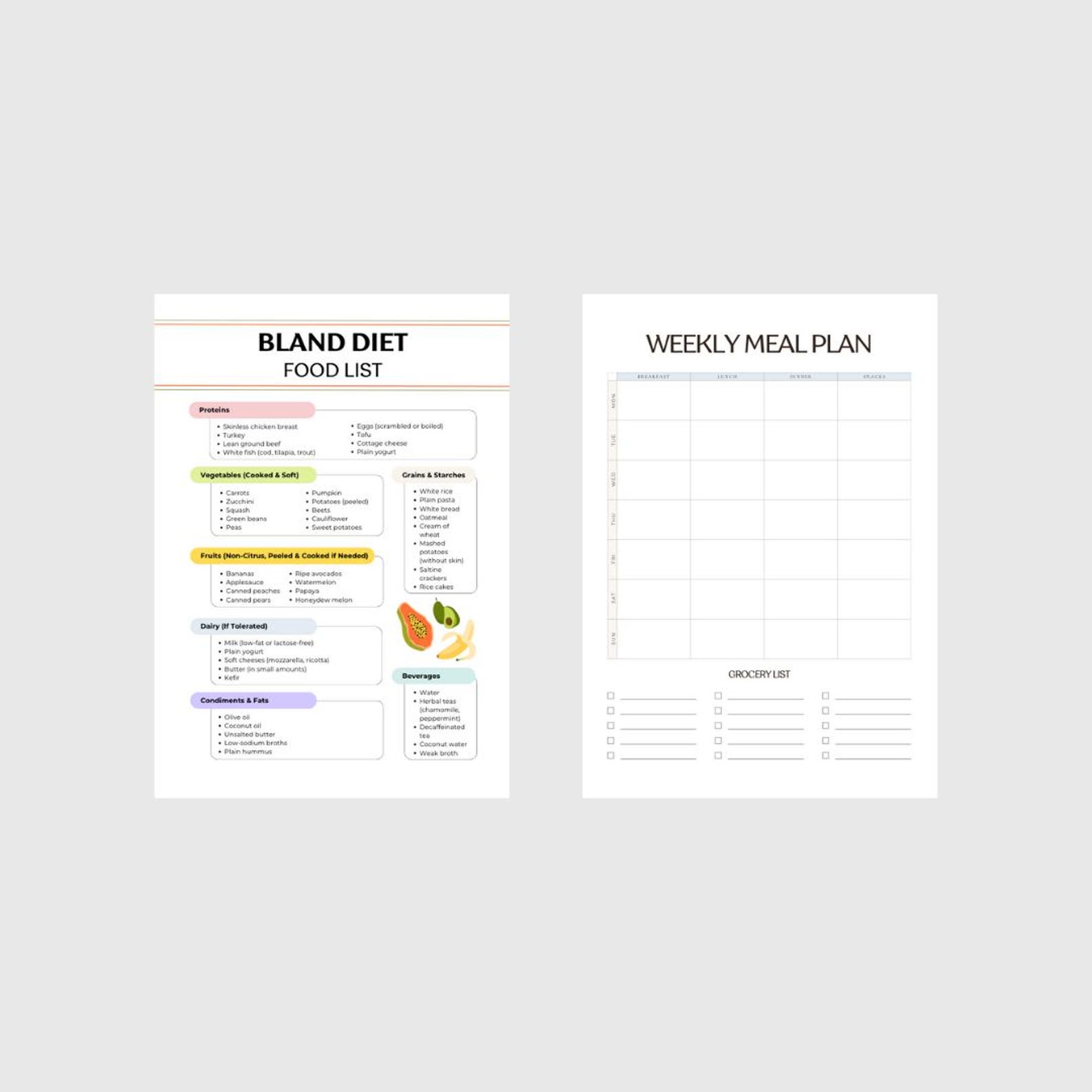 Bland Diet Food List | BRAT Diet for Kids | BRATT Diet | Easy-to-digest ...