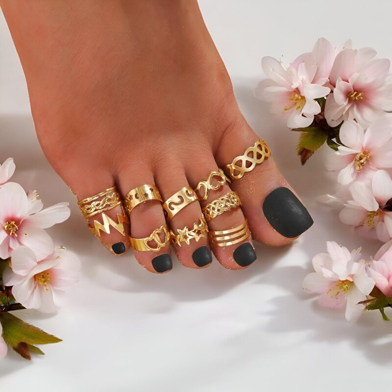 Toe Ring Anklet - Etsy