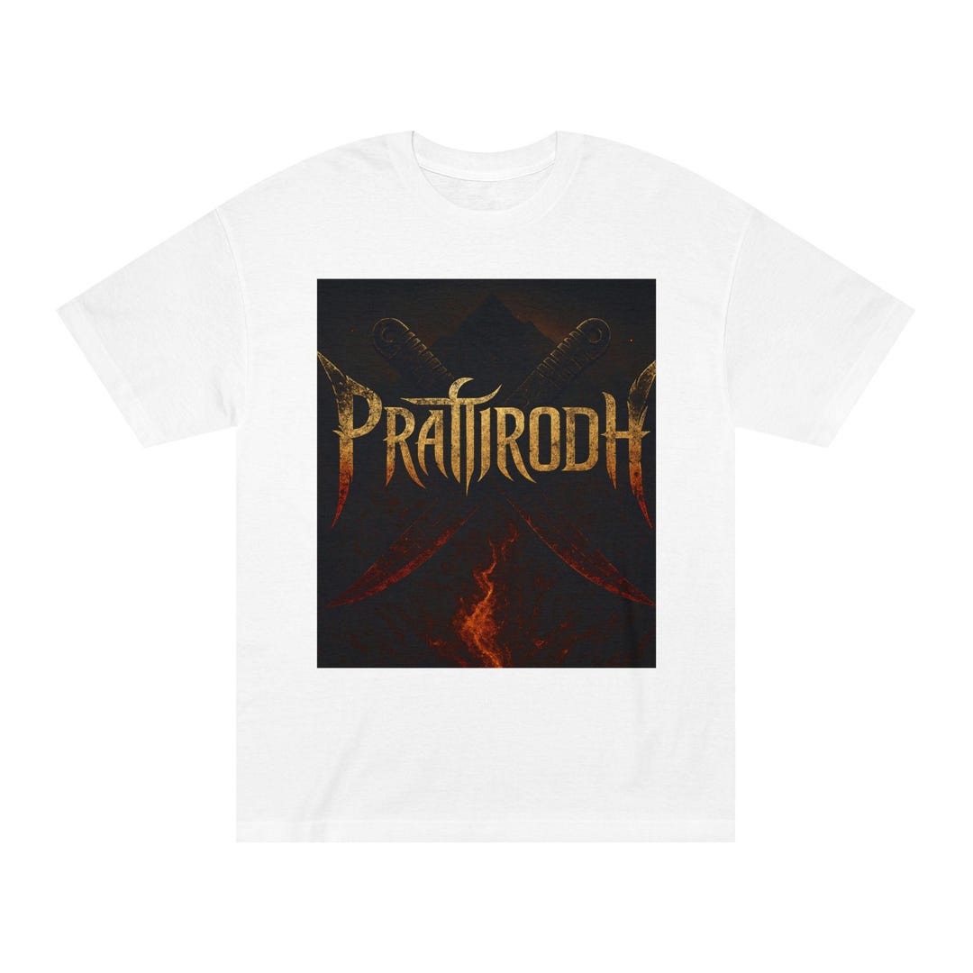Pratirodh Metal Logo T-shirt | Heavy Metal Band Graphic Tee - Etsy
