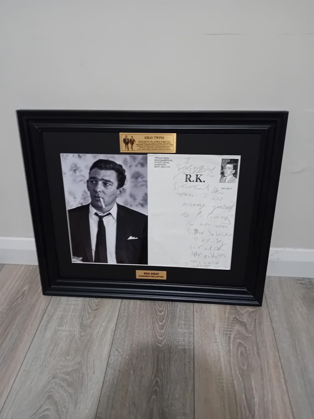 The Krays Reg Kray Hand Written Letter Framed London Gangster - Etsy
