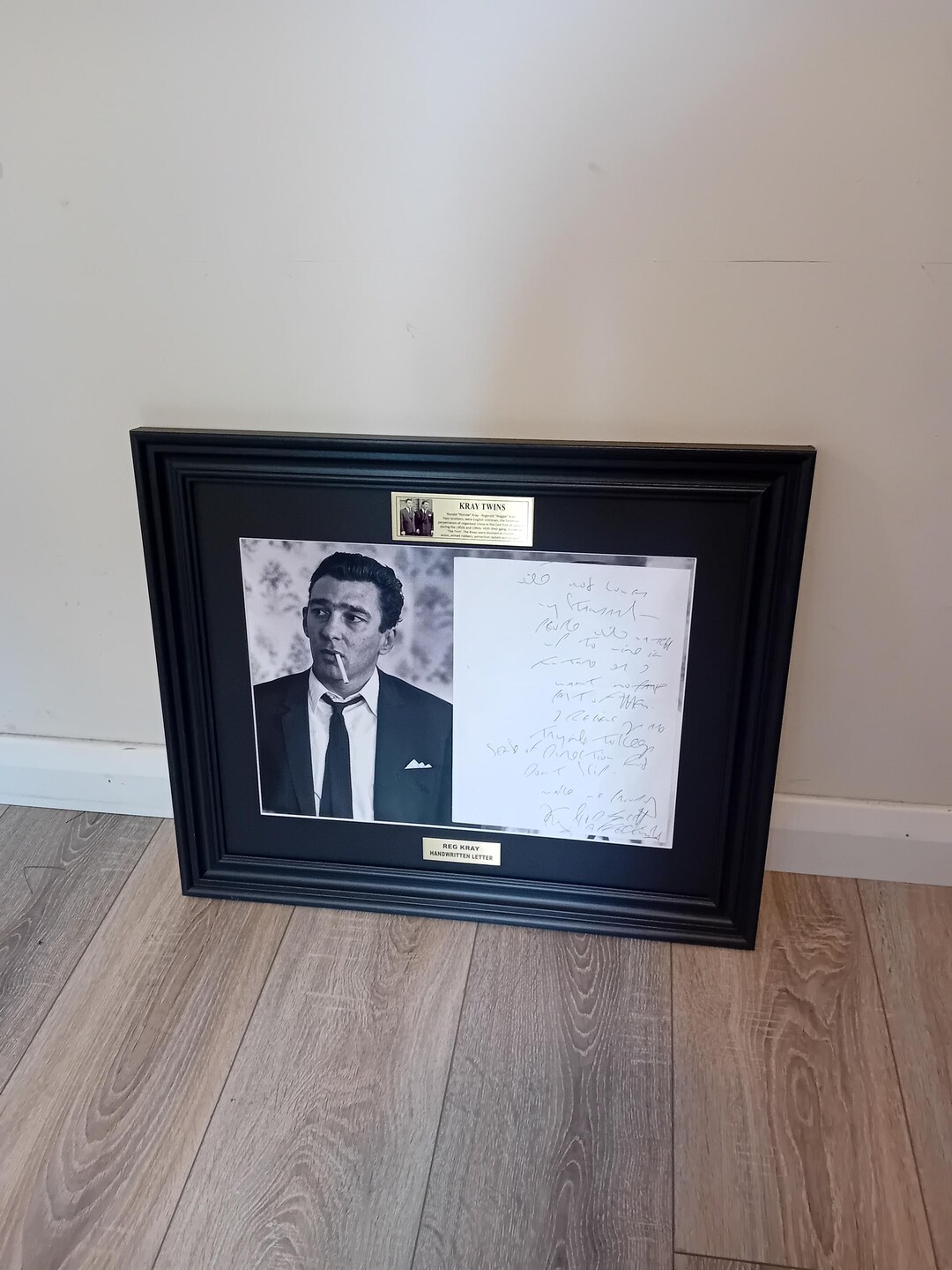 The Krays Reg Kray Hand Written Letter Framed Rare - Etsy