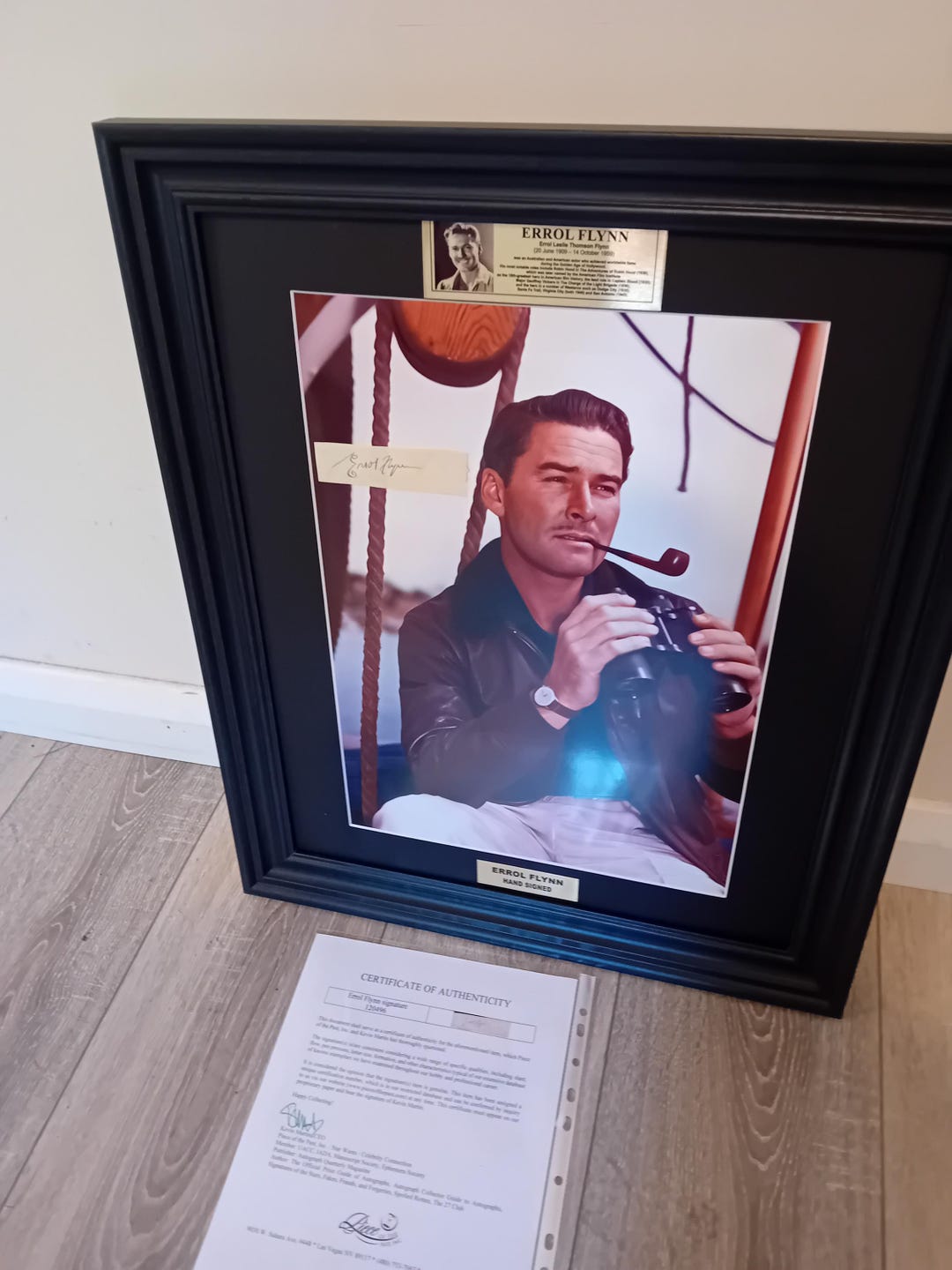 ERROL FLYNN Hand Signed Autograph - Etsy