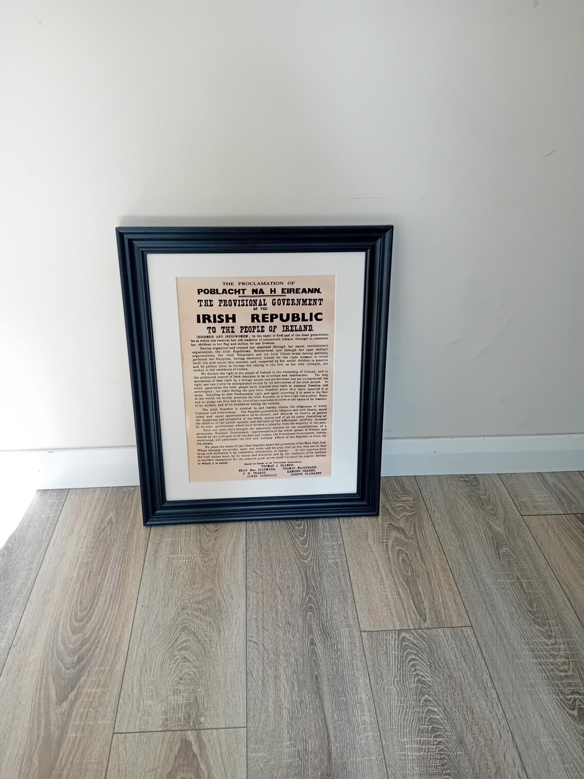 Irish Proclamation Framed - Etsy