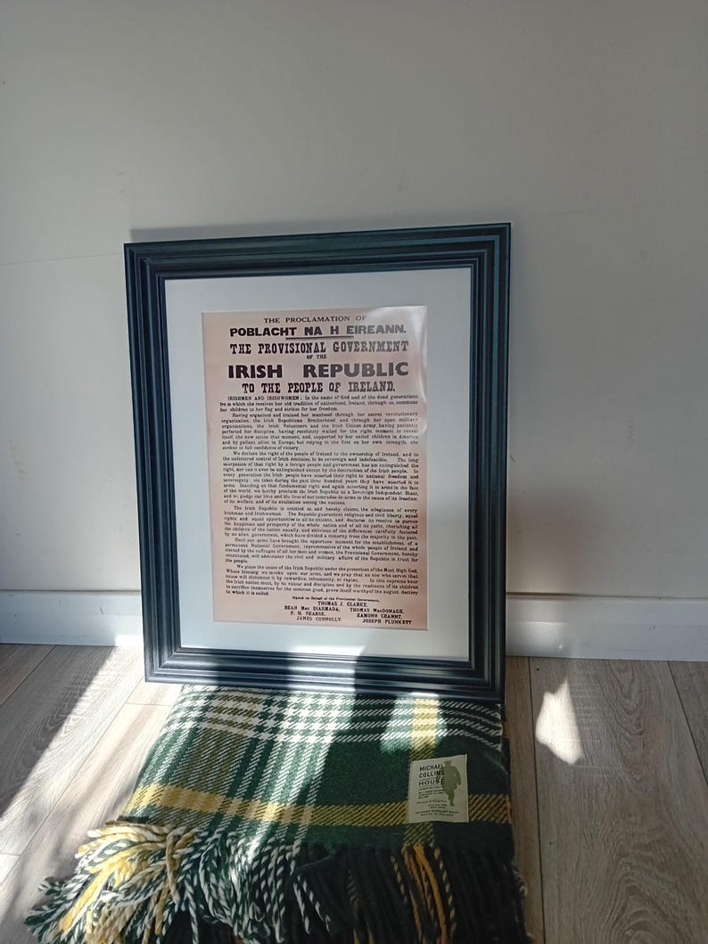 Irish Proclamation Framed - Etsy
