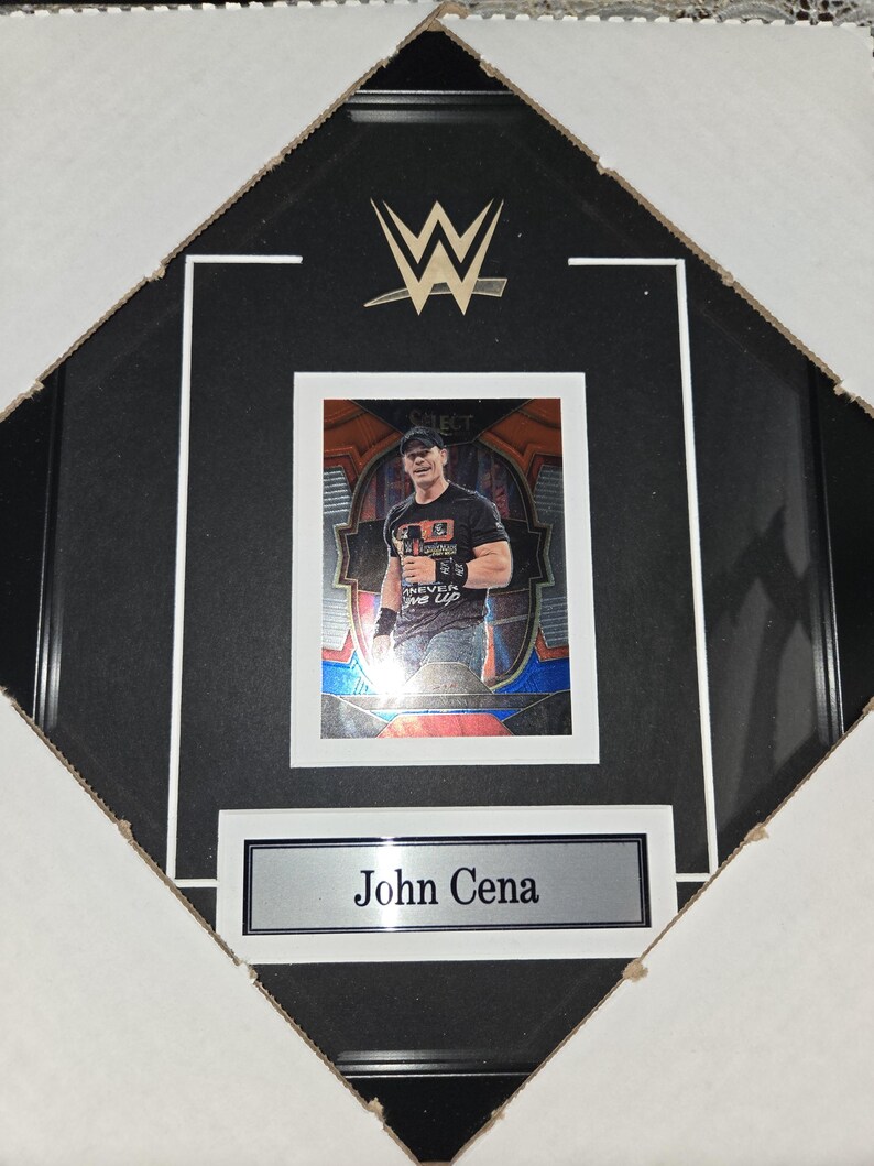 WWE WWF WCW Wrestling John Cena Single Card Collector Sports Frame - Etsy