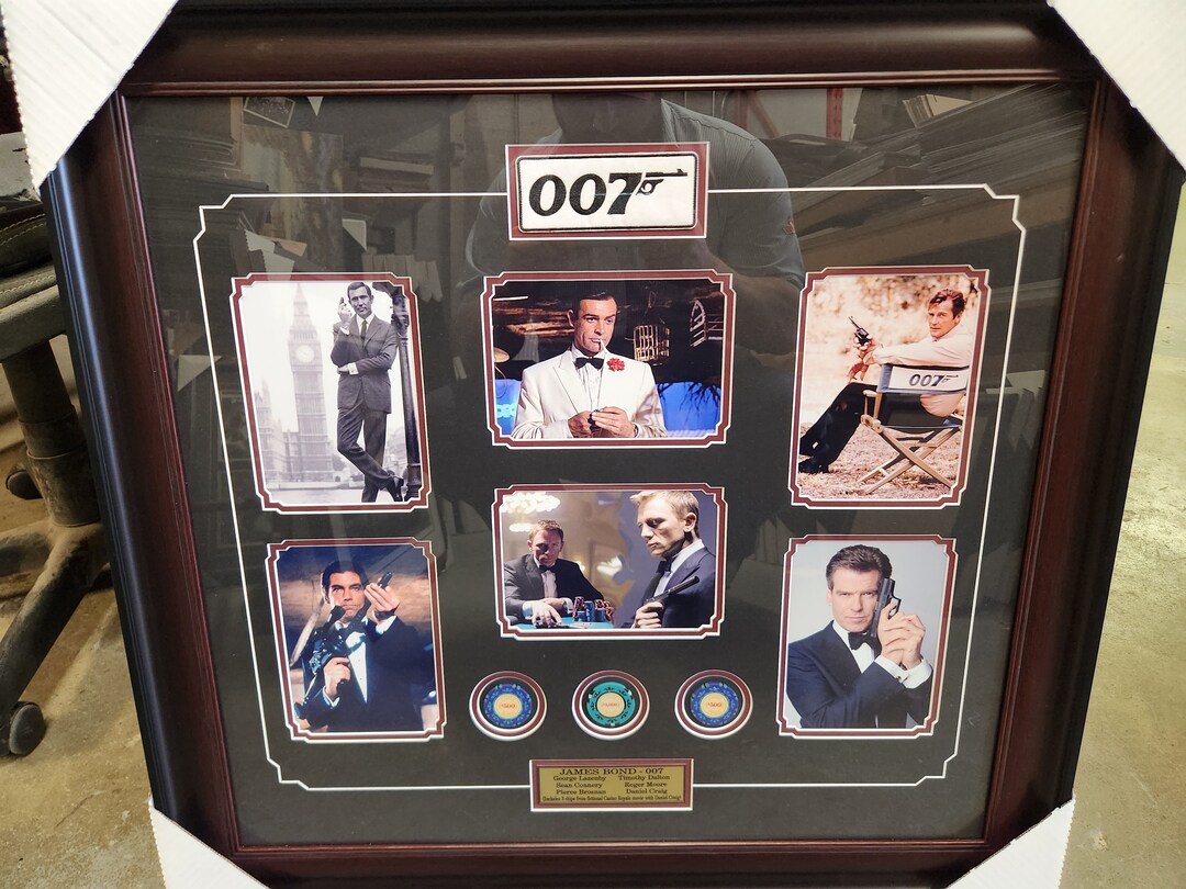 James Bond 007 Hollywood Silver Screen Legend Connery Brosnan Moore ...