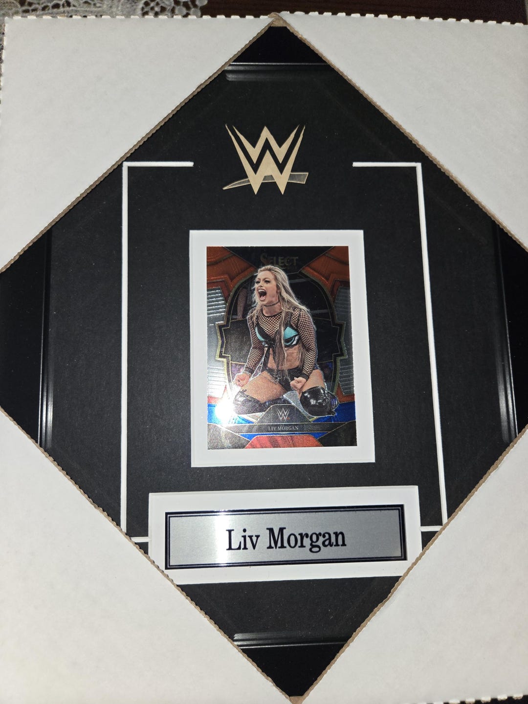 WWE WWF WCW Wrestling Liv Morgan Single Card Collector Sports Frame - Etsy