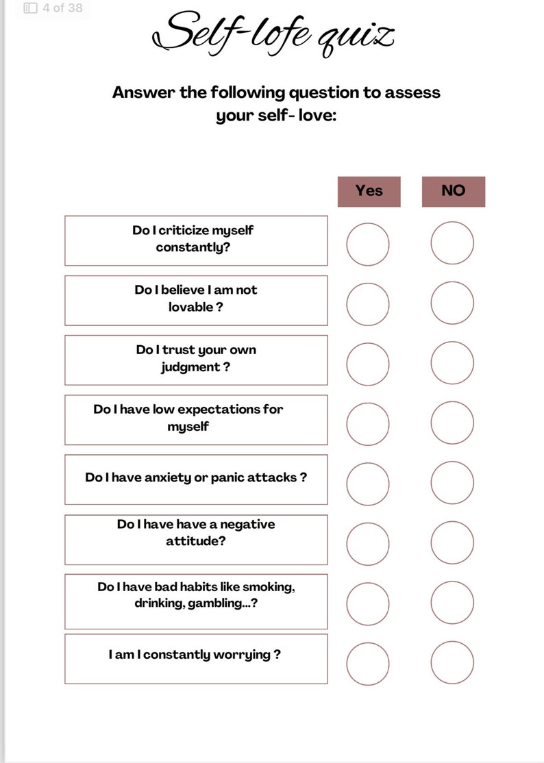 Self-love Workbook, Love, Self Care, Wellness, Planners, Organised ...