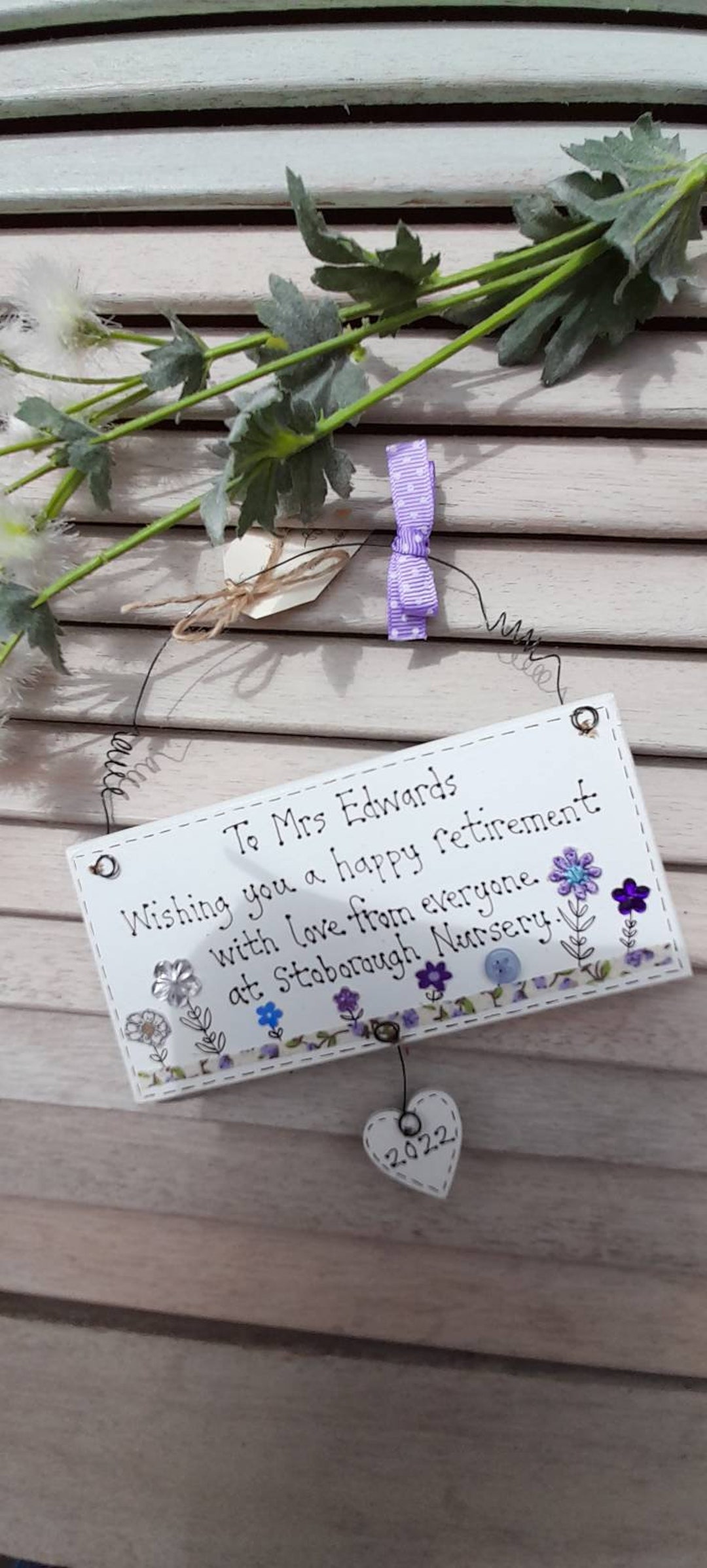 RETIREMENT PERSONALISED Teacher Retiring Personalised Plaque, ,any ...