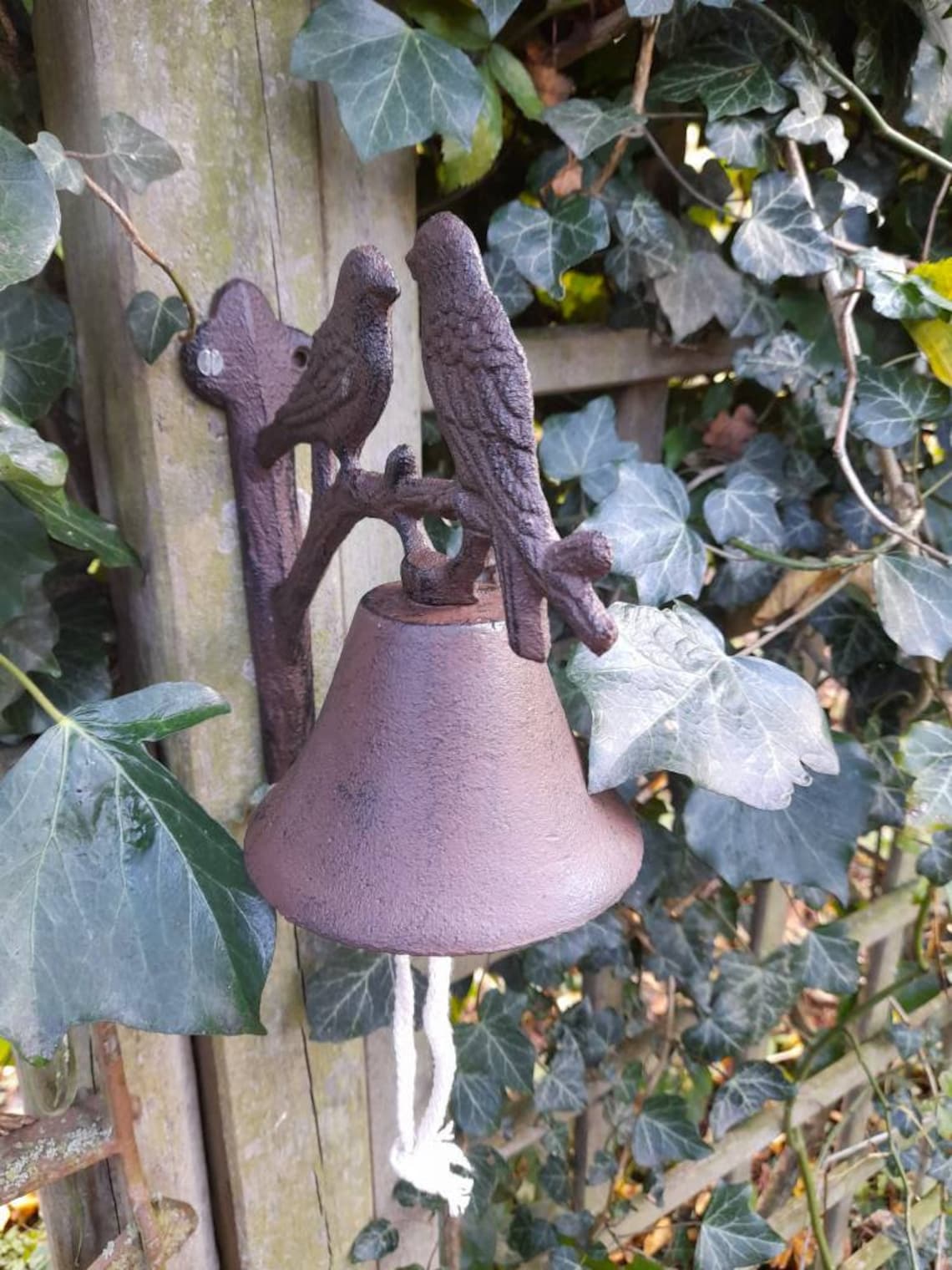 Garden Bird Bellbirds Cast Iron Bell Garden Decoration | Etsy