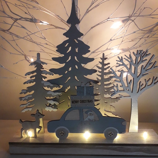 Light up Winter Scene - Etsy