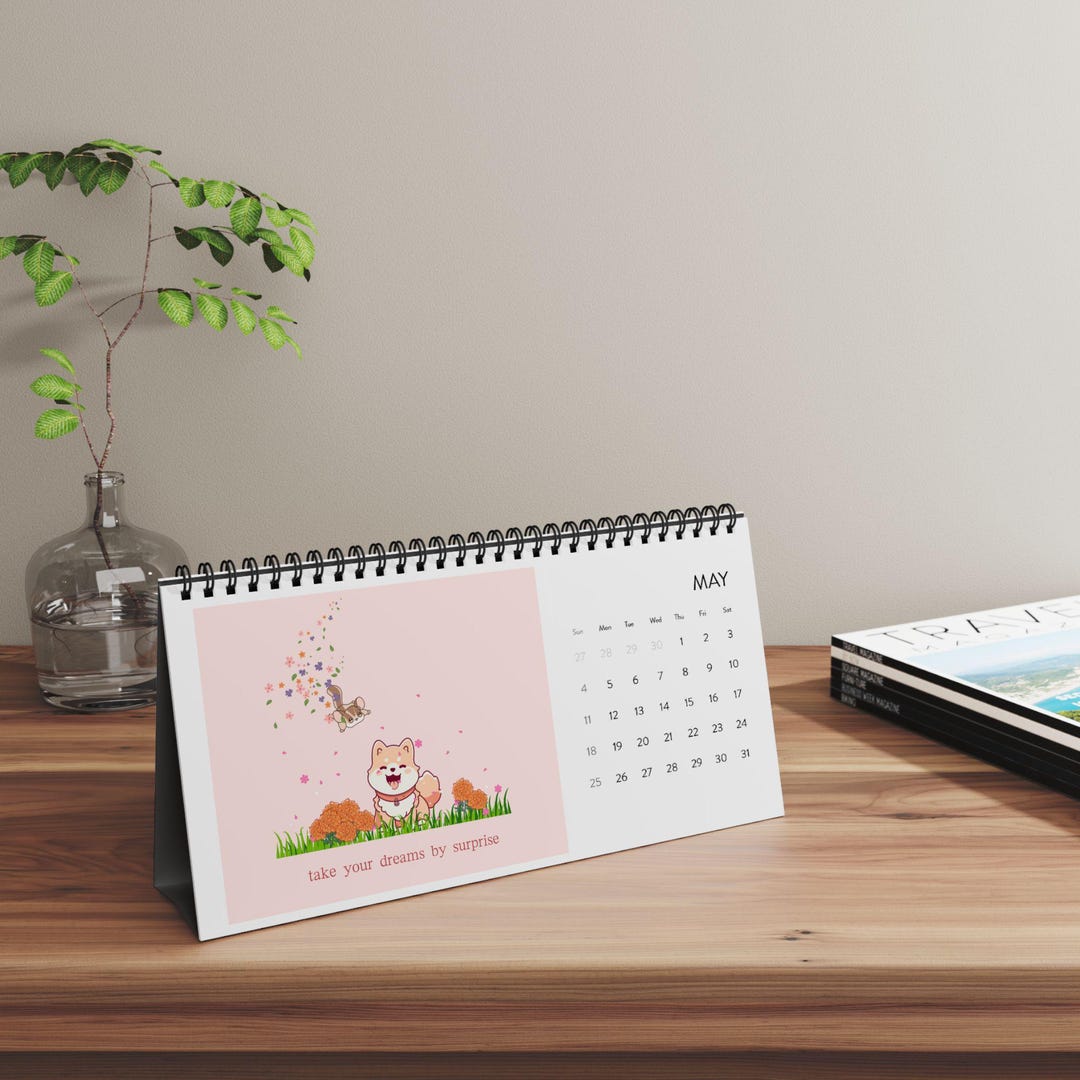 2025 Kawaii Animal Desktop Calendar: Sassy Dark Humor Desk Decor - Etsy