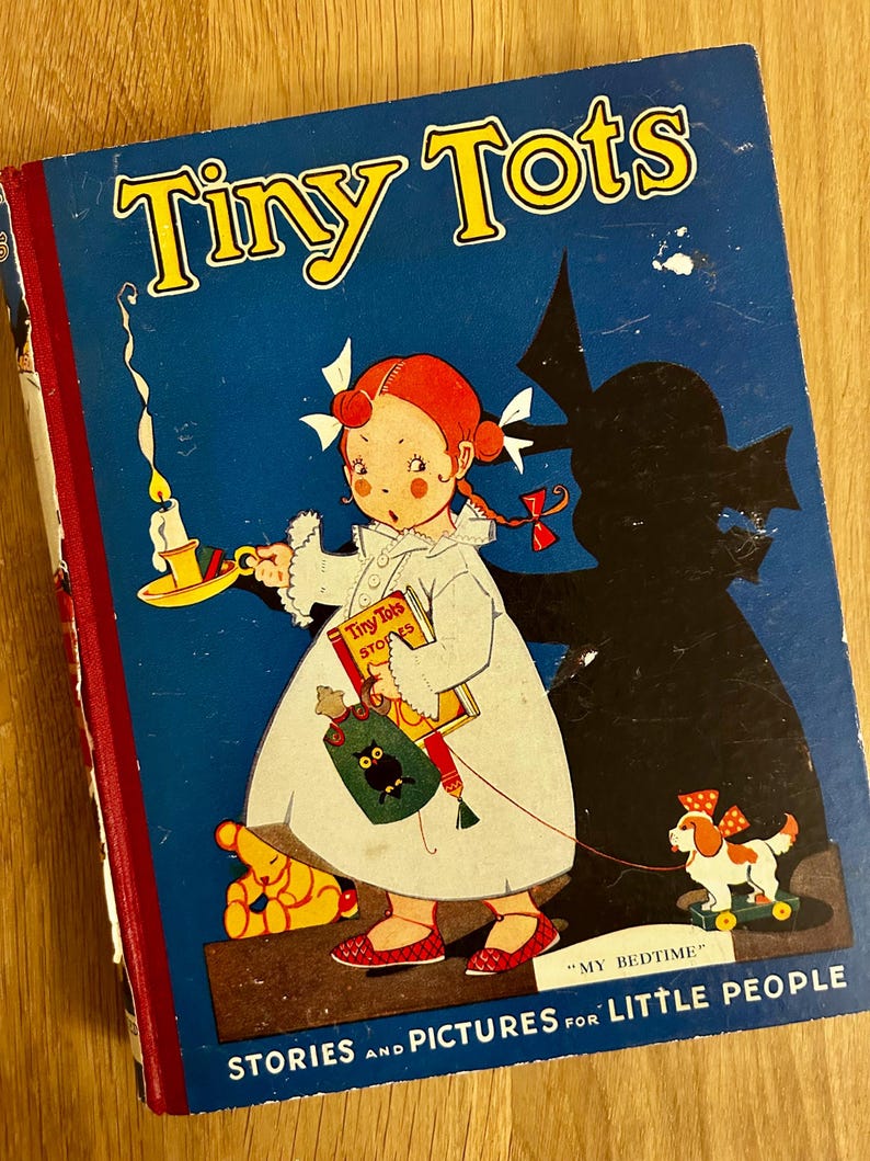Tiny Tots 100 Years Old Childrens Story Book Christmas Book Vintage ...