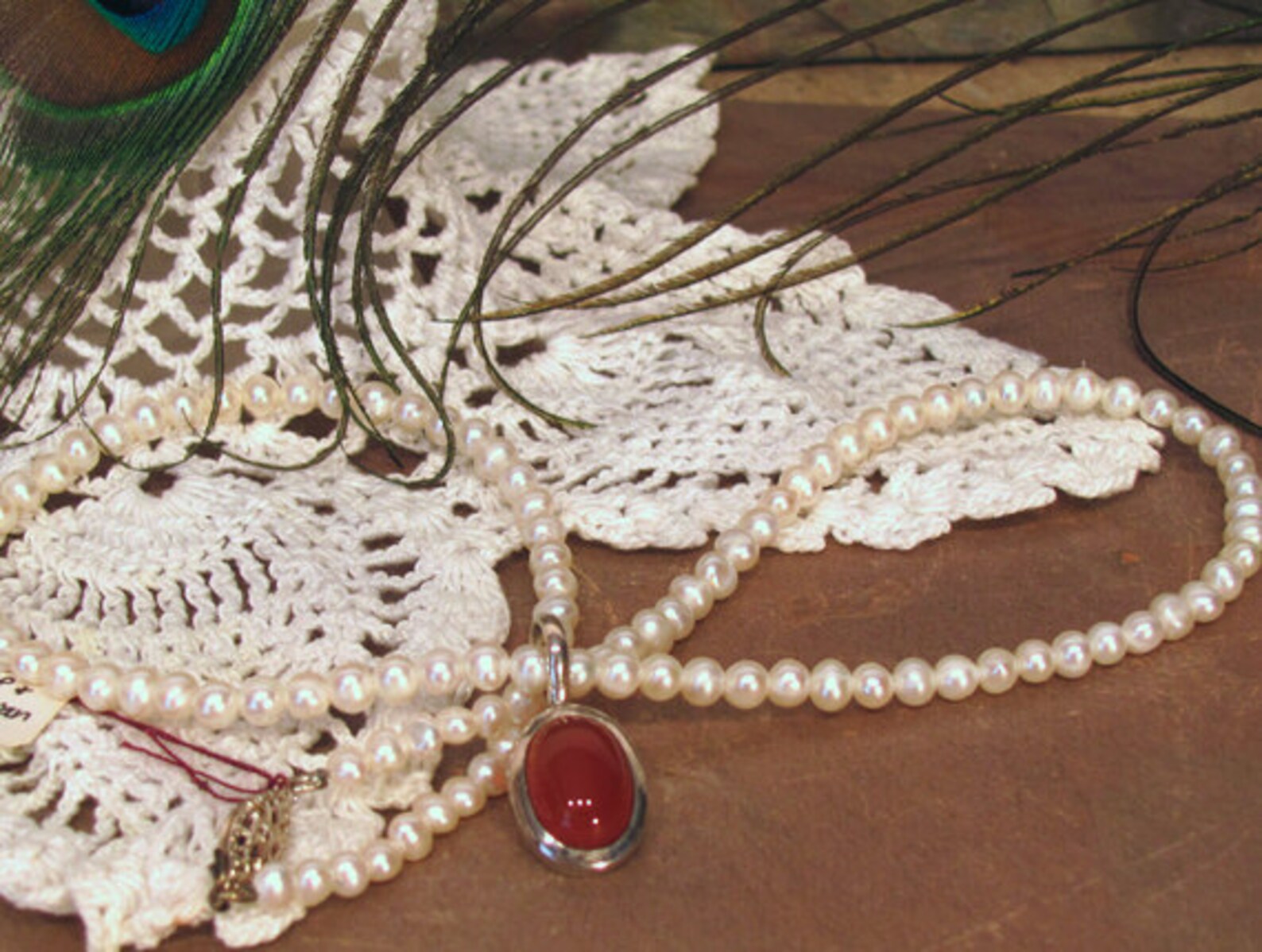 Classic Pearl Necklace With Enhancer ~ Round White Freshwater Cultured ...