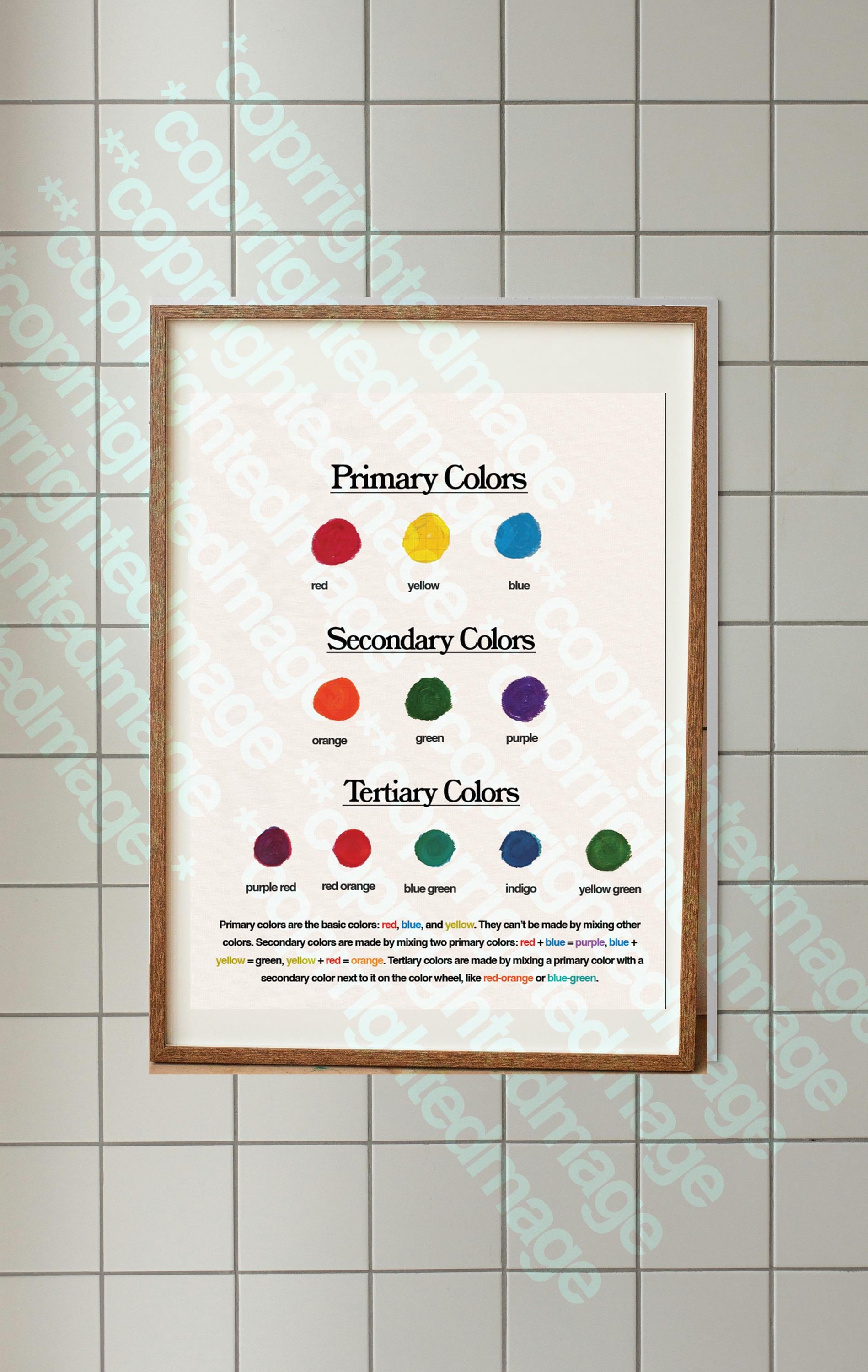 Color Theory Poster Set -- Digital Download, Art Class Poster ...