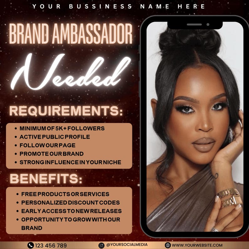 DIY Brand Ambassador Flyer, Ambassador Wanted, Bookings Open, Hair ...