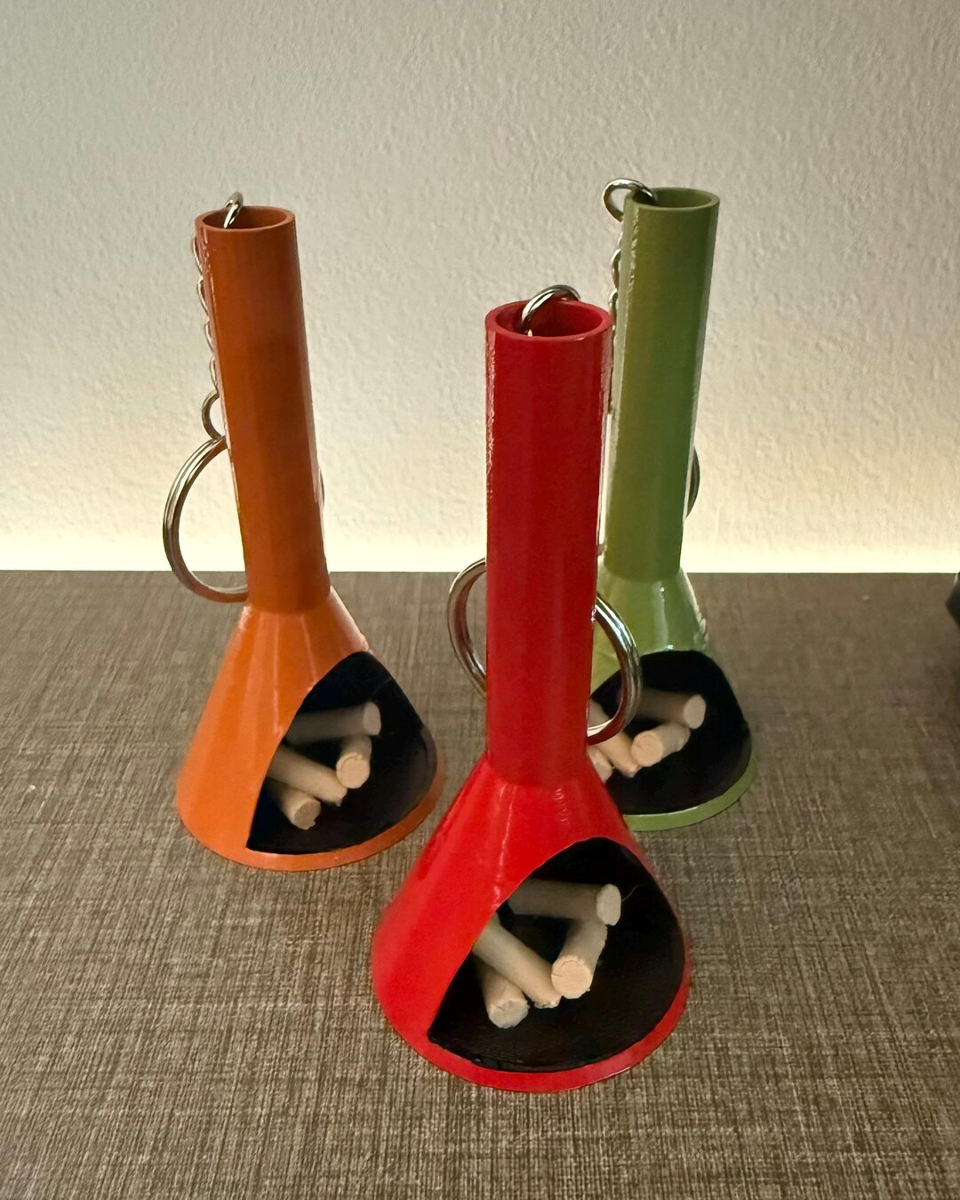 MCM Fireplace Keychain - Etsy