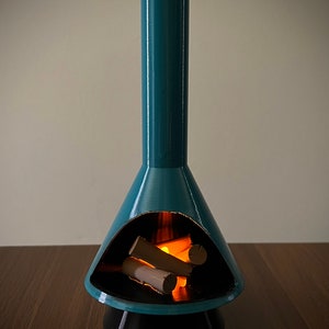 Miniature Mid-century Modern-style LED Fireplace - Etsy