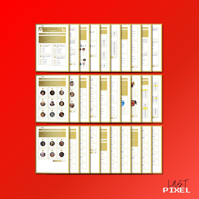 Premier League Quiz Bundle | Football Quiz | Printable Football Quiz ...