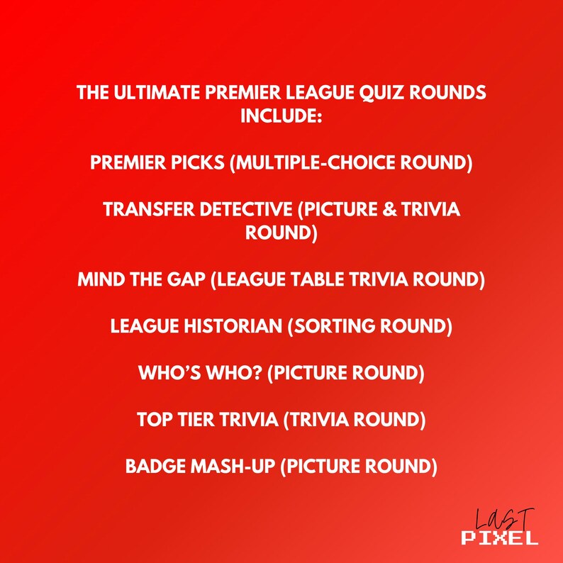 Premier League Quiz Bundle | Football Quiz | Printable Football Quiz ...