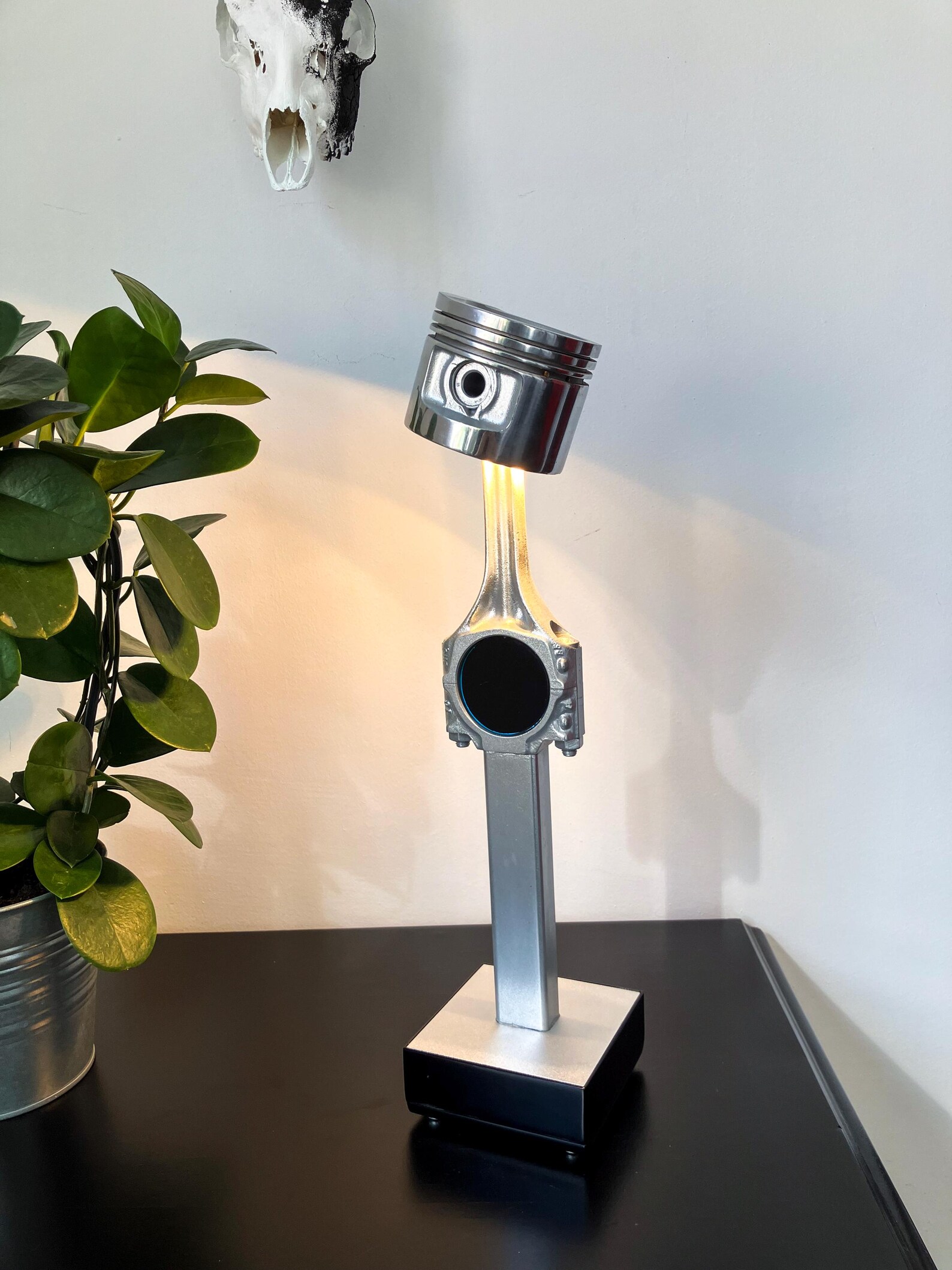 Piston Lamp, Real Car Parts, Car Parts Decor, Upcycling, Handmade Lamp ...