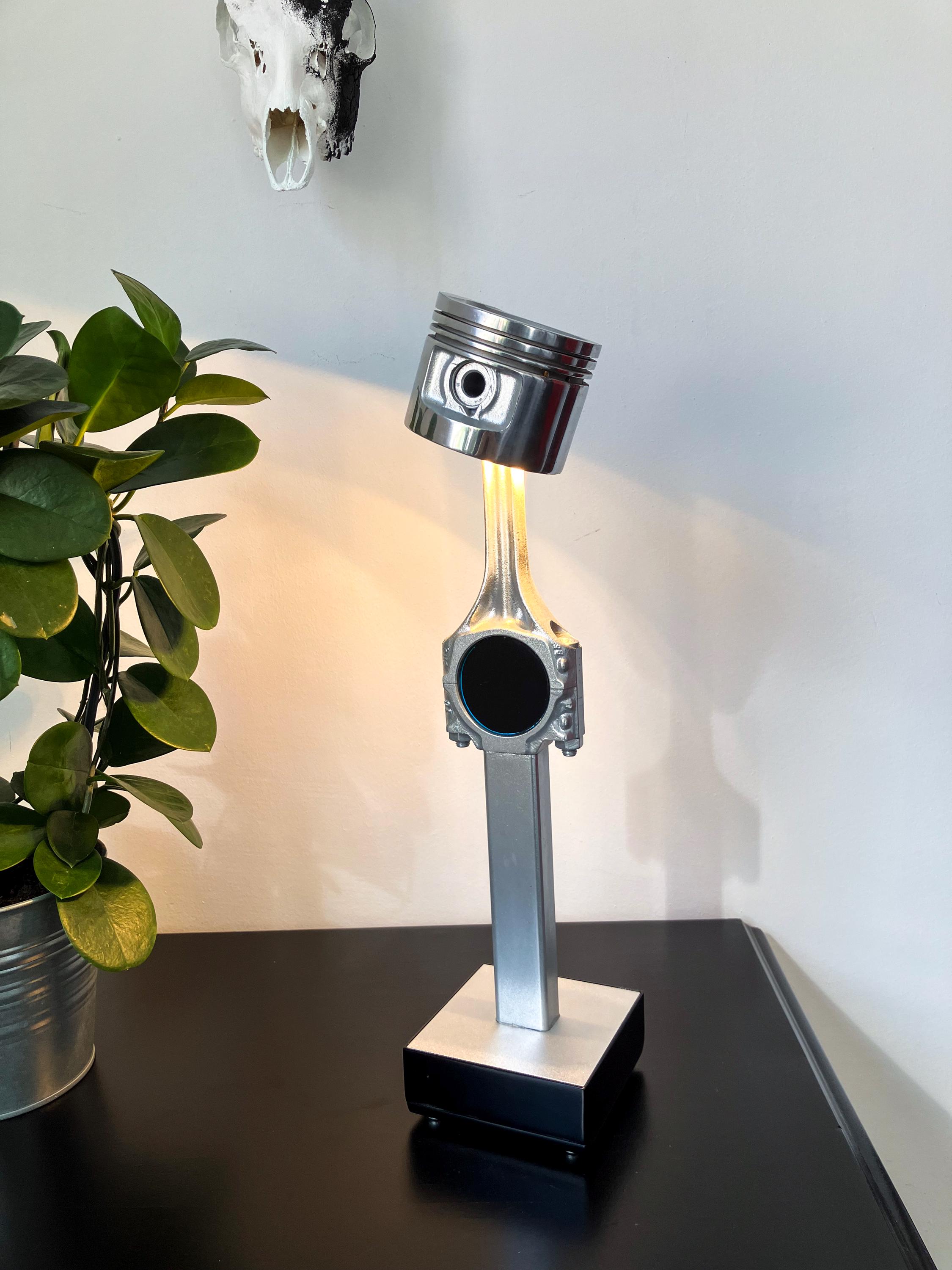 Piston Lamp, Real Car Parts, Car Parts Decor, Upcycling, Handmade Lamp ...