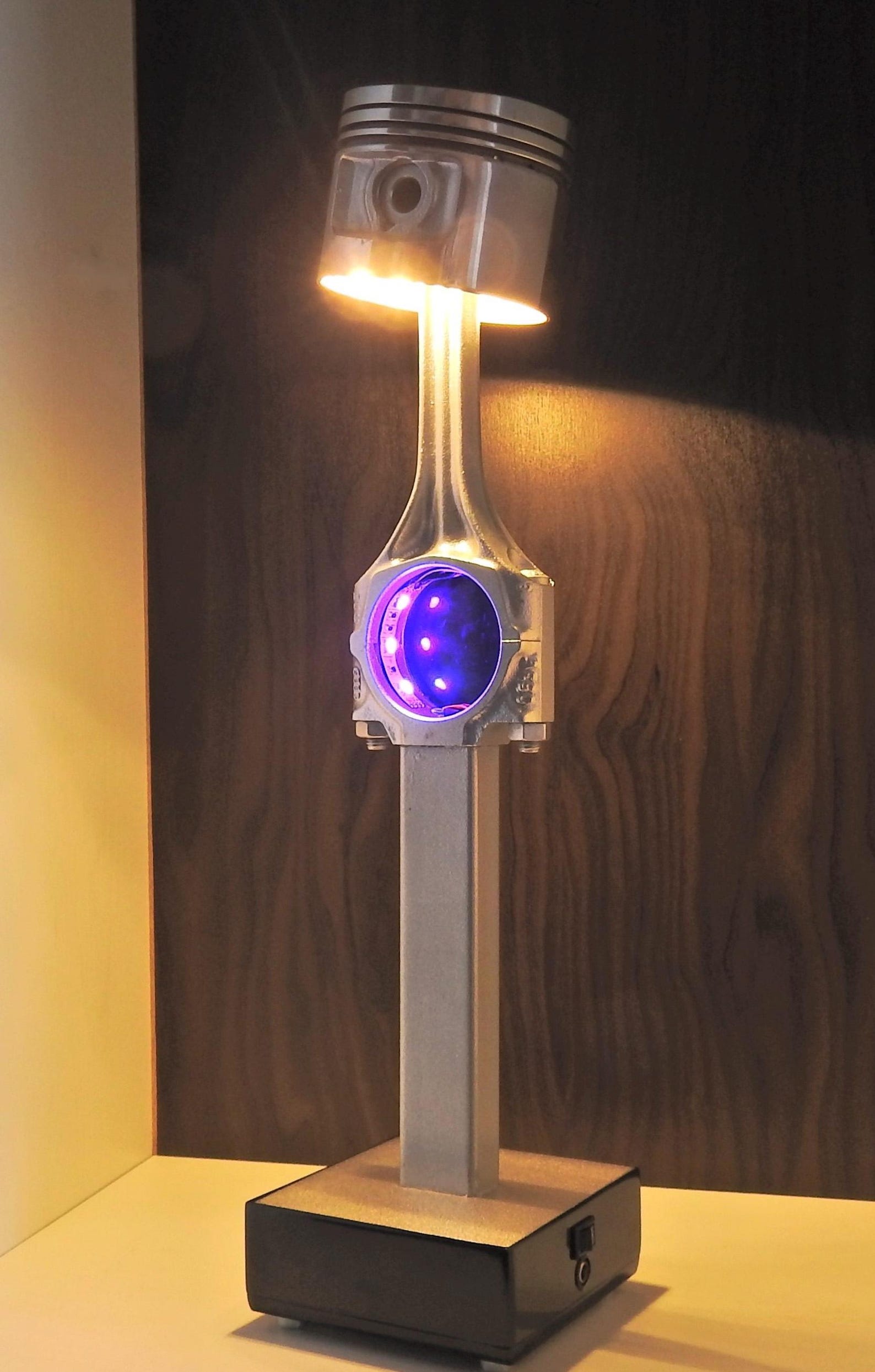 Piston Lamp, Real Car Parts, Car Parts Decor, Upcycling, Handmade Lamp ...