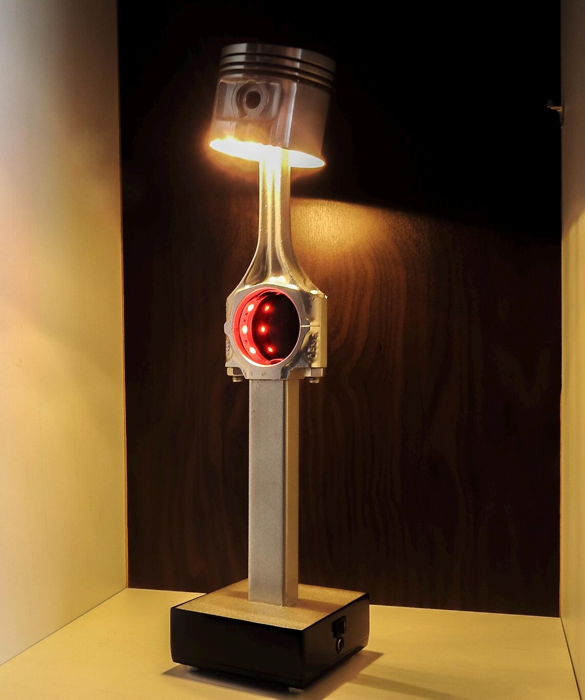 Piston Lamp, Real Car Parts, Car Parts Decor, Upcycling, Handmade Lamp ...