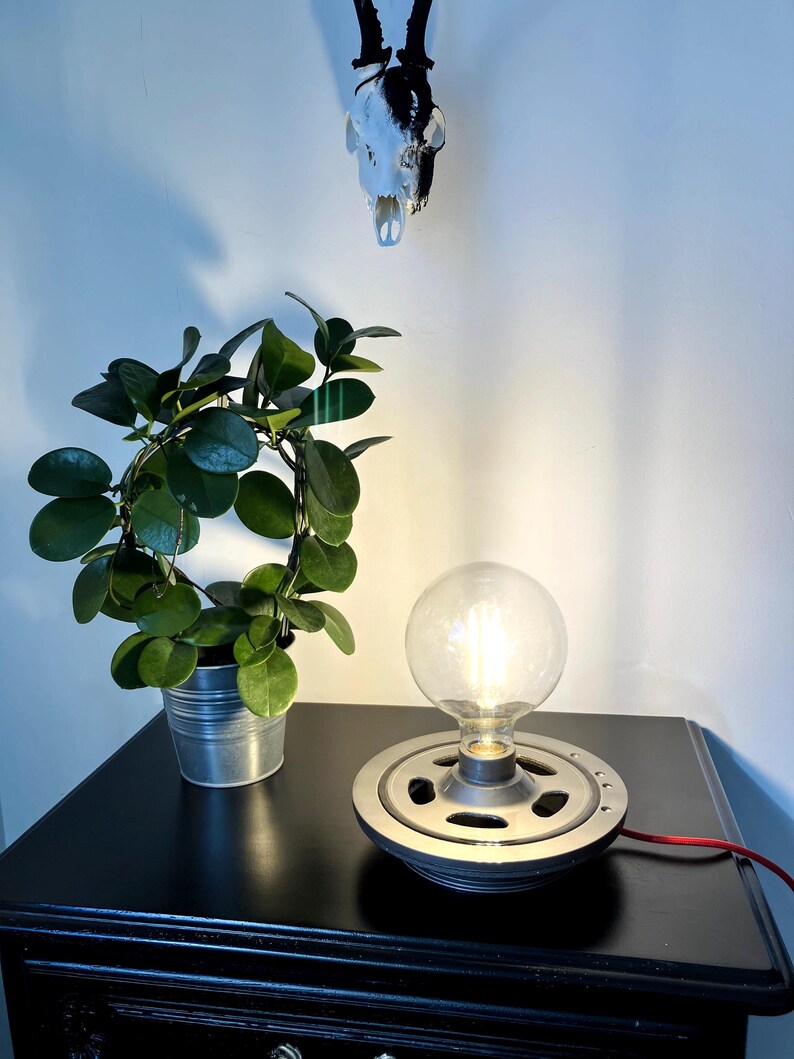 Moto Lamp, Real Car Parts, Car Parts Decor, Upcycling, Handmade Lamp ...