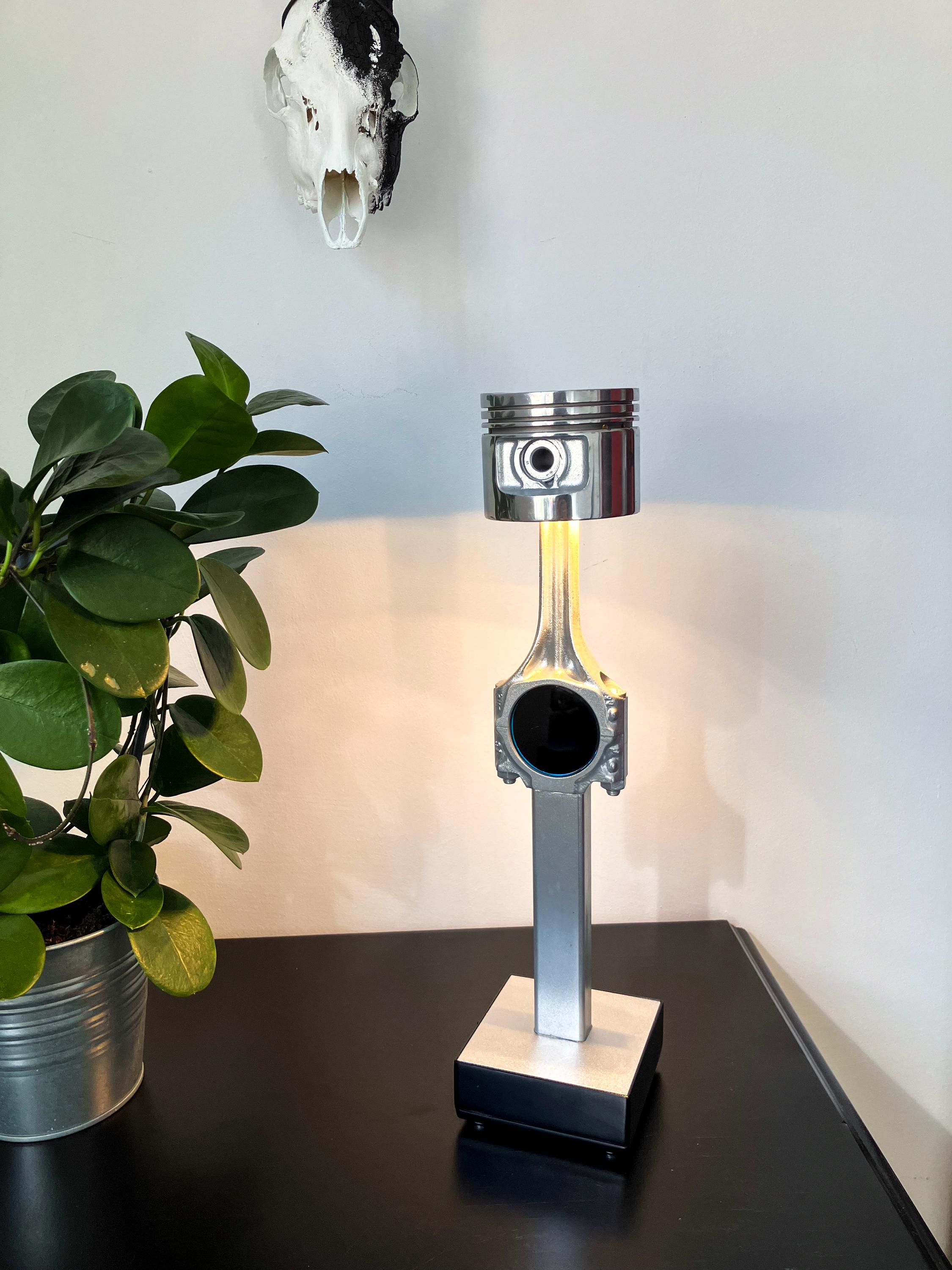 Piston Lamp, Real Car Parts, Car Parts Decor, Upcycling, Handmade Lamp ...