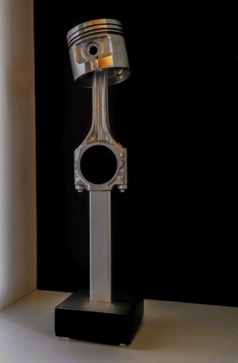 Piston Lamp, Real Car Parts, Car Parts Decor, Upcycling, Handmade Lamp ...