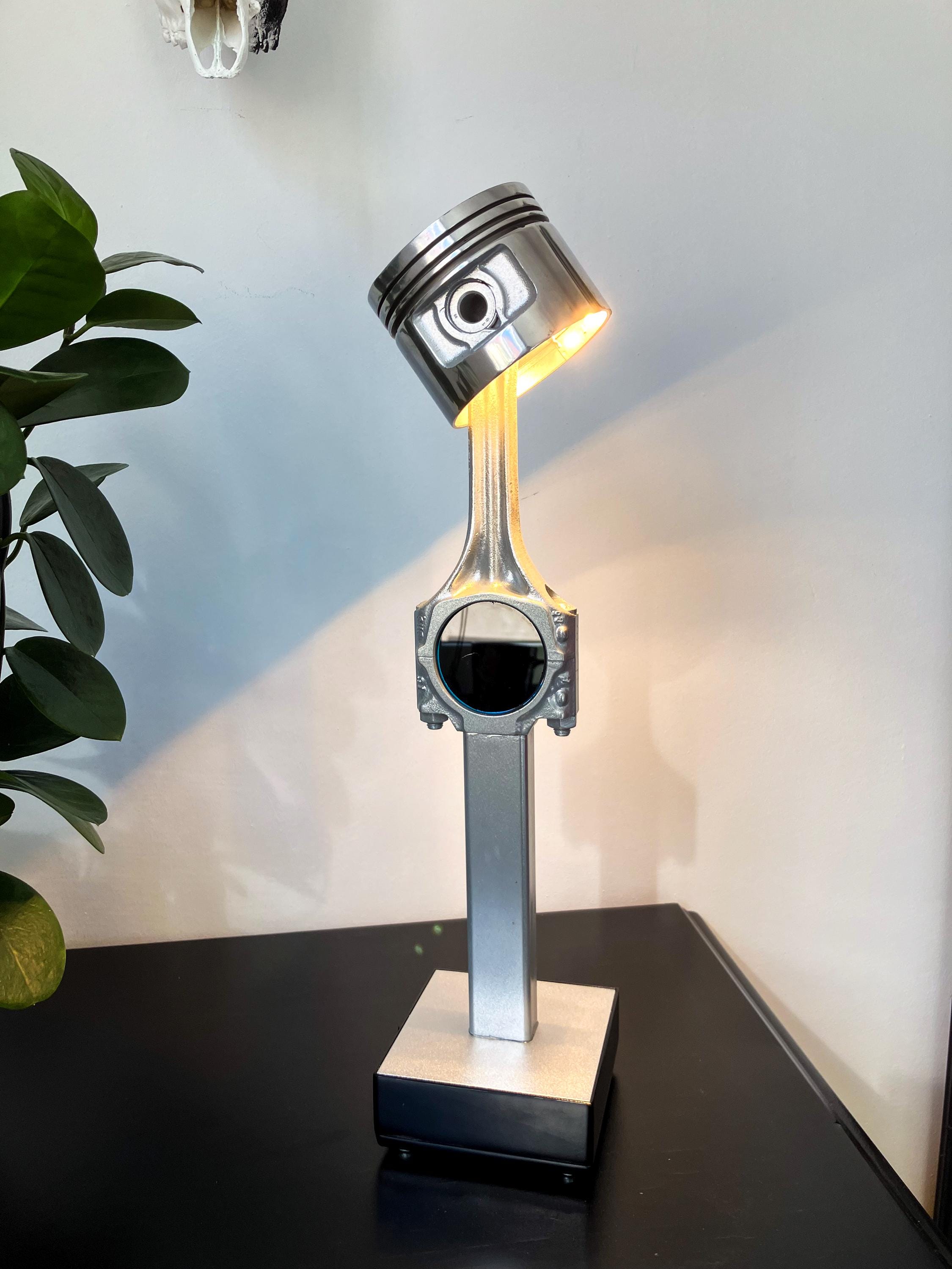 Piston Lamp, Real Car Parts, Car Parts Decor, Upcycling, Handmade Lamp ...