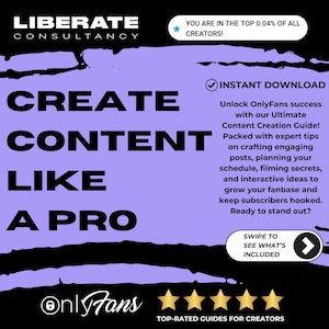 Ultimate Onlyfans Content Creation Guide | Boost Engagement Schedule Posts, Grow Your Fanbase ...